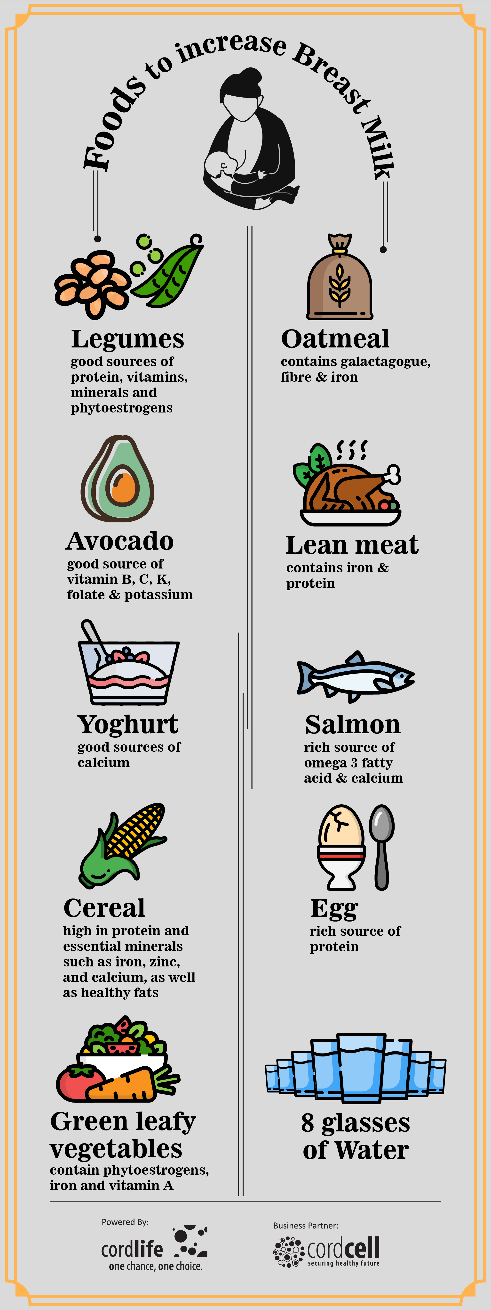 Foods To Increase Breast Milk Infographics Foods To Increase Breast Milk Infographics
